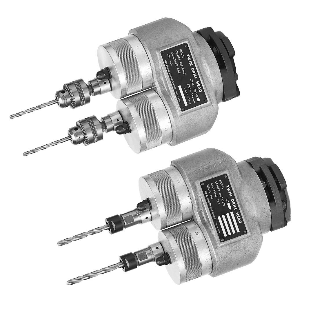 Adjustable Two Spindle Drilling Heads On Sugino Corp.