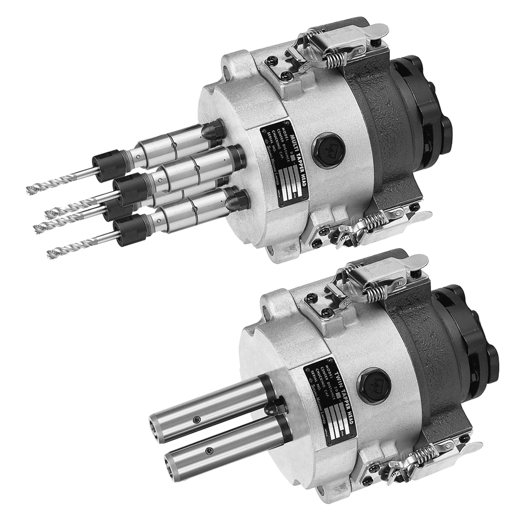 Catch-Clip Quick Change Multi-Spindle Tapping Heads On Sugino Corp.